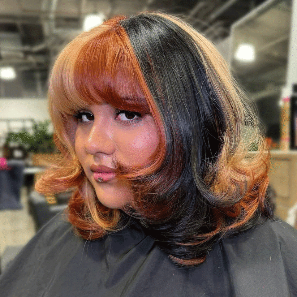 20 Gorgeous Wolf Cuts with Curtain Bangs for Effortless Style