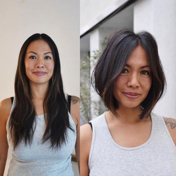 15 Stunning Long to Short Hair Transformations (Before & After Photos ...